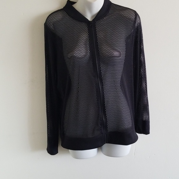 Victoria's Secret | Jackets & Coats | Victorias Secret Black Mesh ...